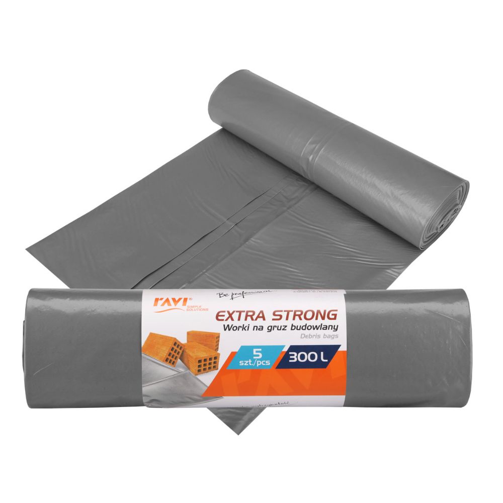 Worki EXTRA STRONG na gruz 300L 5 sztuk RAVI | Sklep Galicja